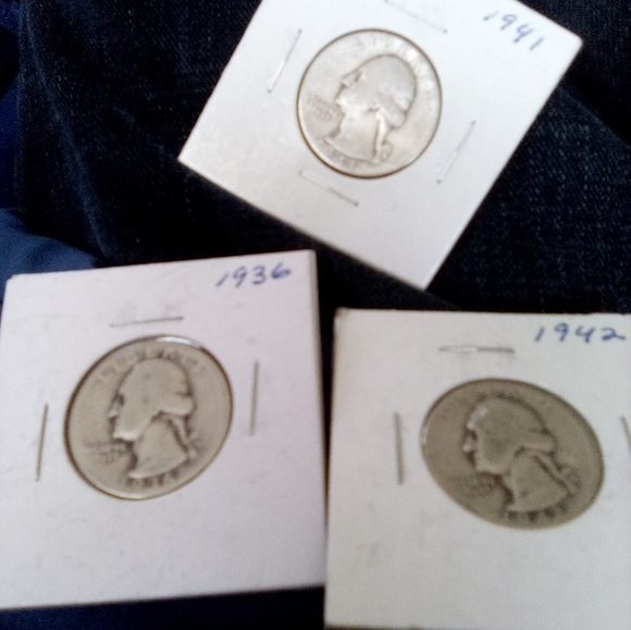 Jewelry | Vintage Silver Quarters Two Coins Lot | Poshmark